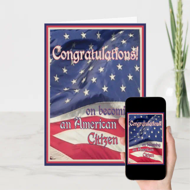 New American Citizen Card | Zazzle