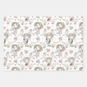 New Baby Baby Shower Mom and Baby Wrapping Paper Sheets | Zazzle