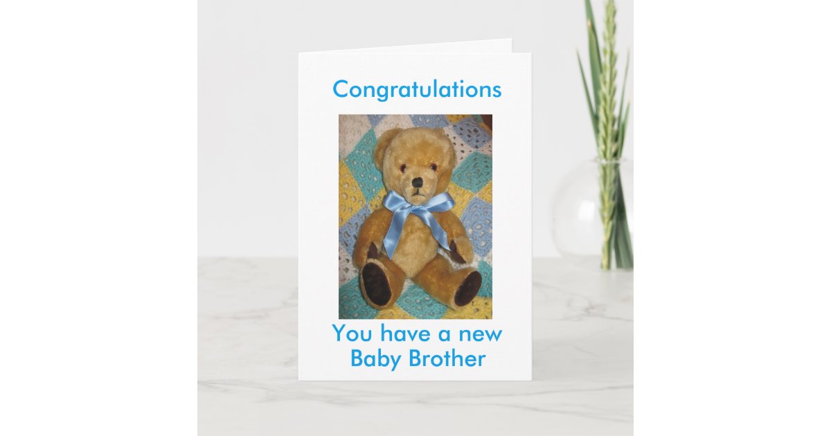 New baby brother card | Zazzle