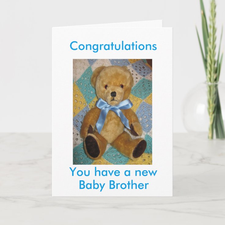 New baby brother card | Zazzle