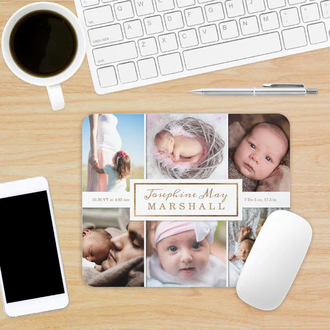 New Baby Custom Photo Mouse Pad | Zazzle