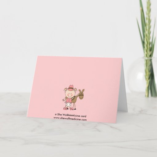 New Baby Girl and Pony Congratulations - Western Card | Zazzle