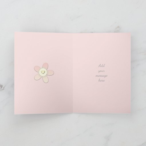 New Baby Girl Card Pink celebrates | Zazzle