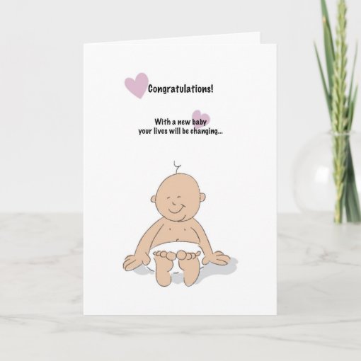 New baby humorous congratulations card | Zazzle