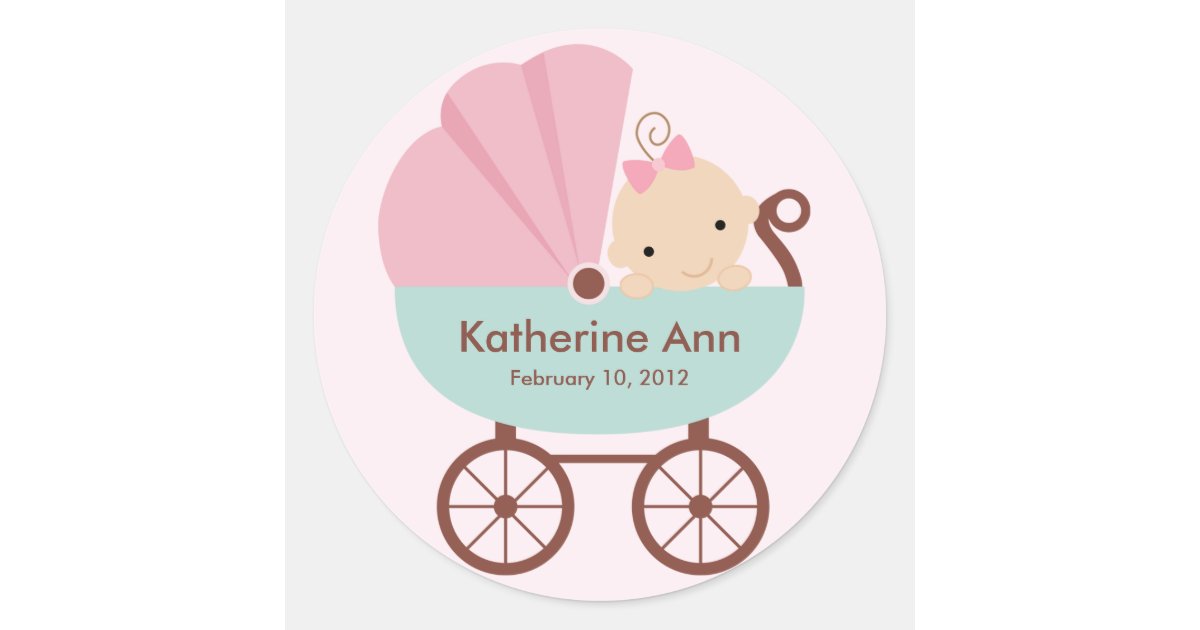 New Baby Sticker | Zazzle