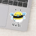 New Bee Funny Insect Bug Pun Sticker | Zazzle