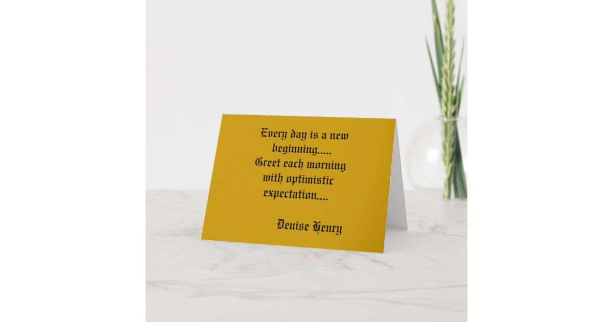 New Beginnings Card | Zazzle