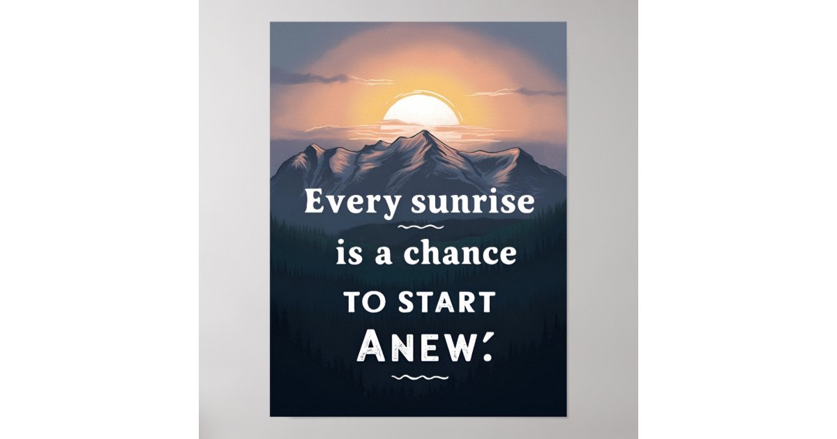 New Beginnings Poster | Zazzle