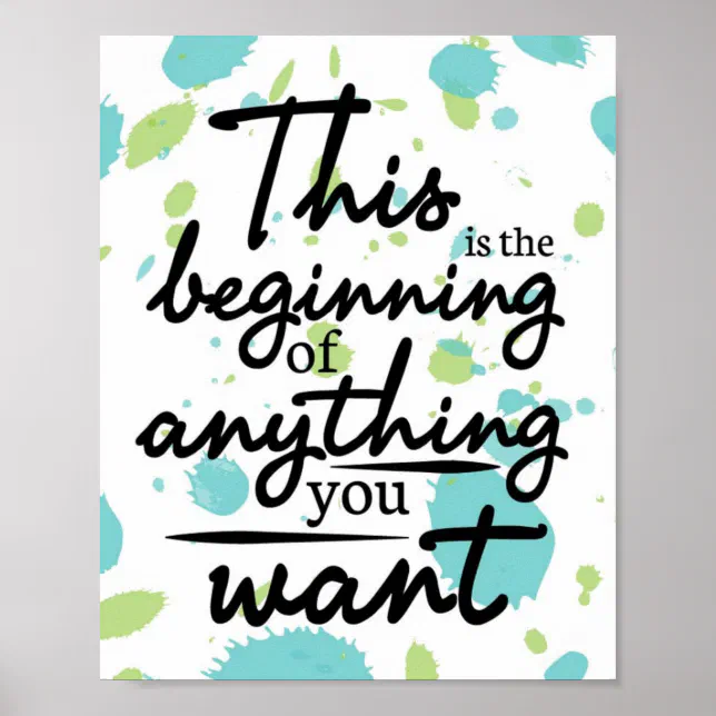 New Beginnings Poster | Zazzle