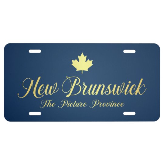 New Brunswick (decorative)G License Plate | Zazzle.com