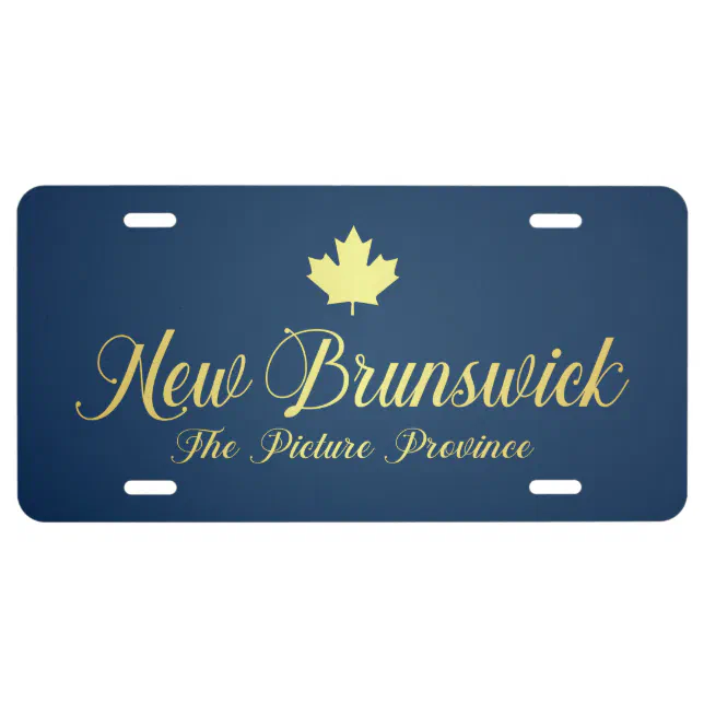 New Brunswick (decorative)G License Plate | Zazzle