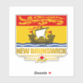 New Brunswick Flag Sticker | Zazzle