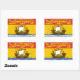 New Brunswick Flags Graphic Rectangular Sticker | Zazzle