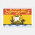 New Brunswick Flags Graphic Rectangular Sticker | Zazzle