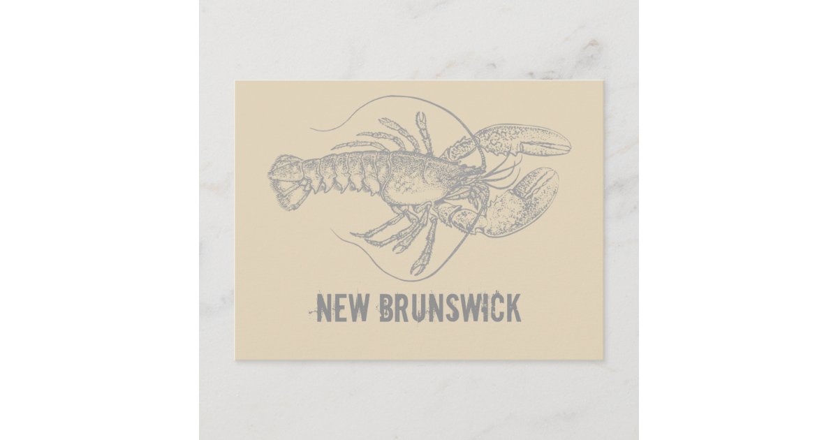 New Brunswick Lobster Postcard | Zazzle