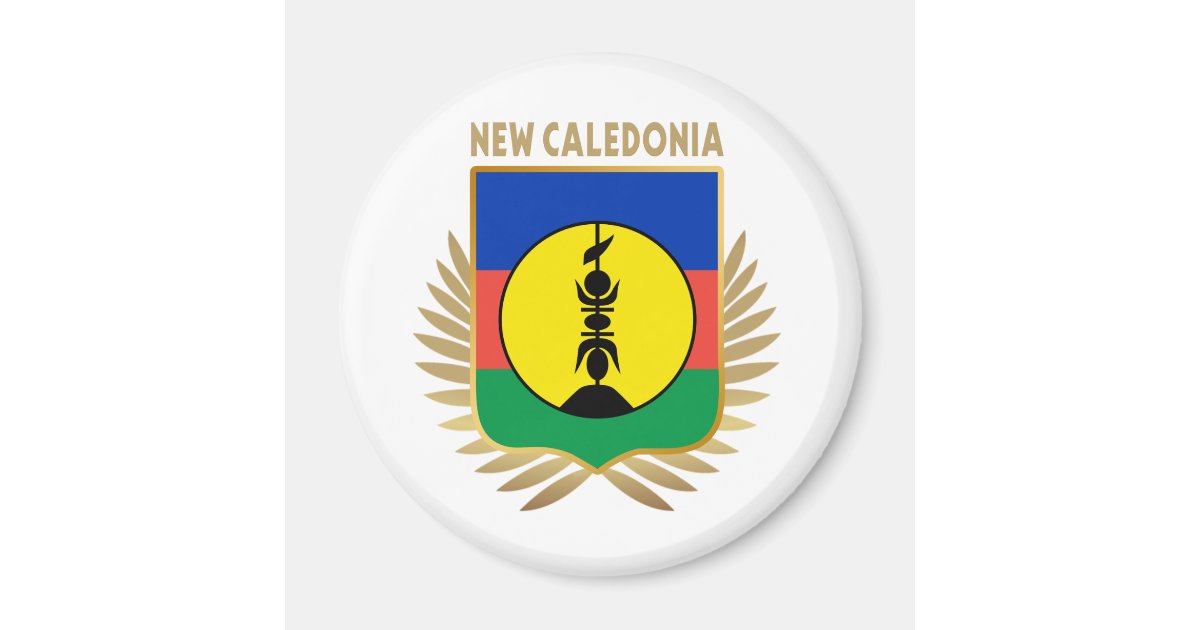 New Caledonia Flag Shield Magnet | Zazzle