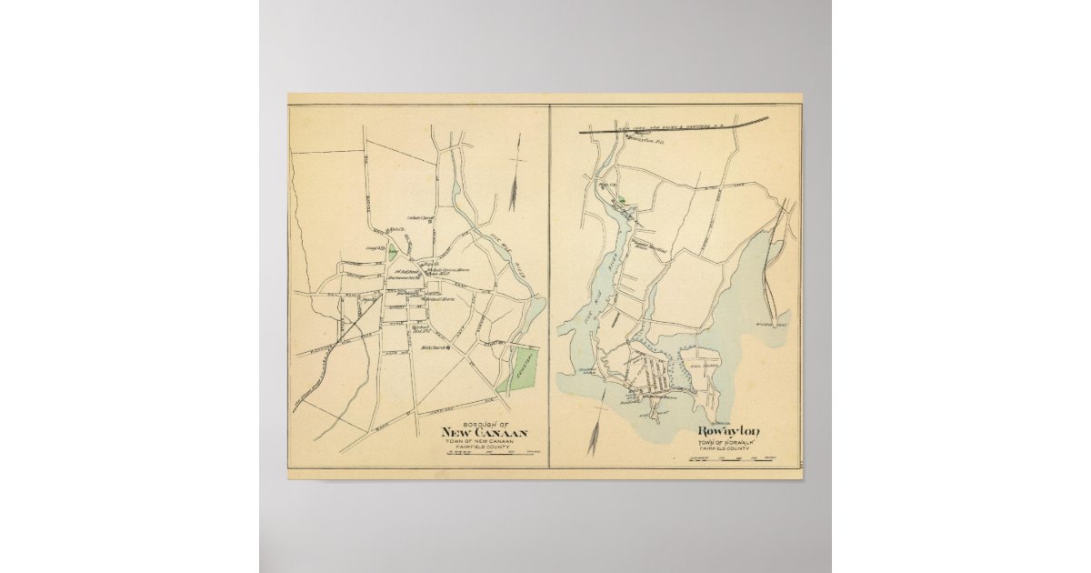 New Canaan, Rowayton Poster | Zazzle
