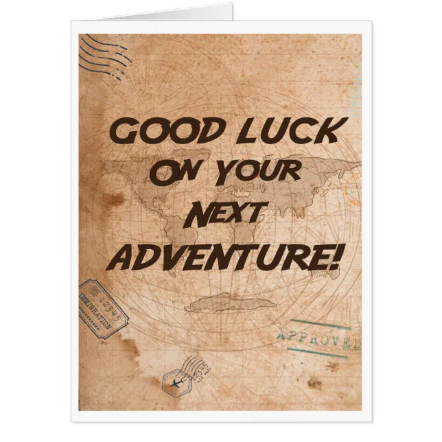 New Career Card Good Luck On Your Next Adventure | Zazzle