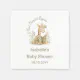 New Chapter Begins Giraffe Storybook Baby Shower Napkins | Zazzle