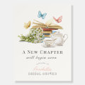 New Chapter Book Bridal Shower Welcome Sign | Zazzle