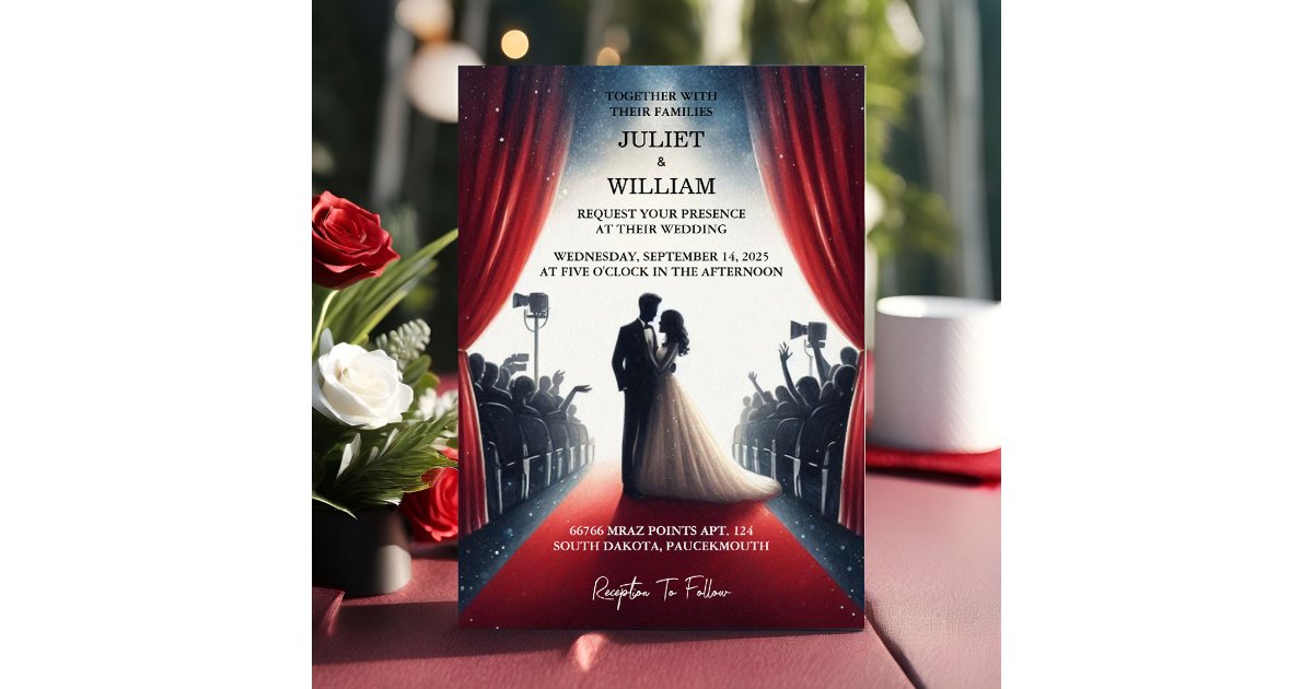 New Cinema Retro Movie Ticket Most Popular Wedding Invitation | Zazzle