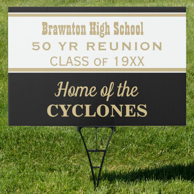 New! Custom Class Reunion Yard Sign | Zazzle