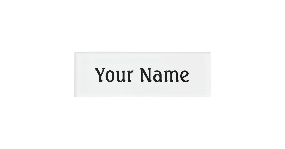 New Customizable Items Name Tag | Zazzle