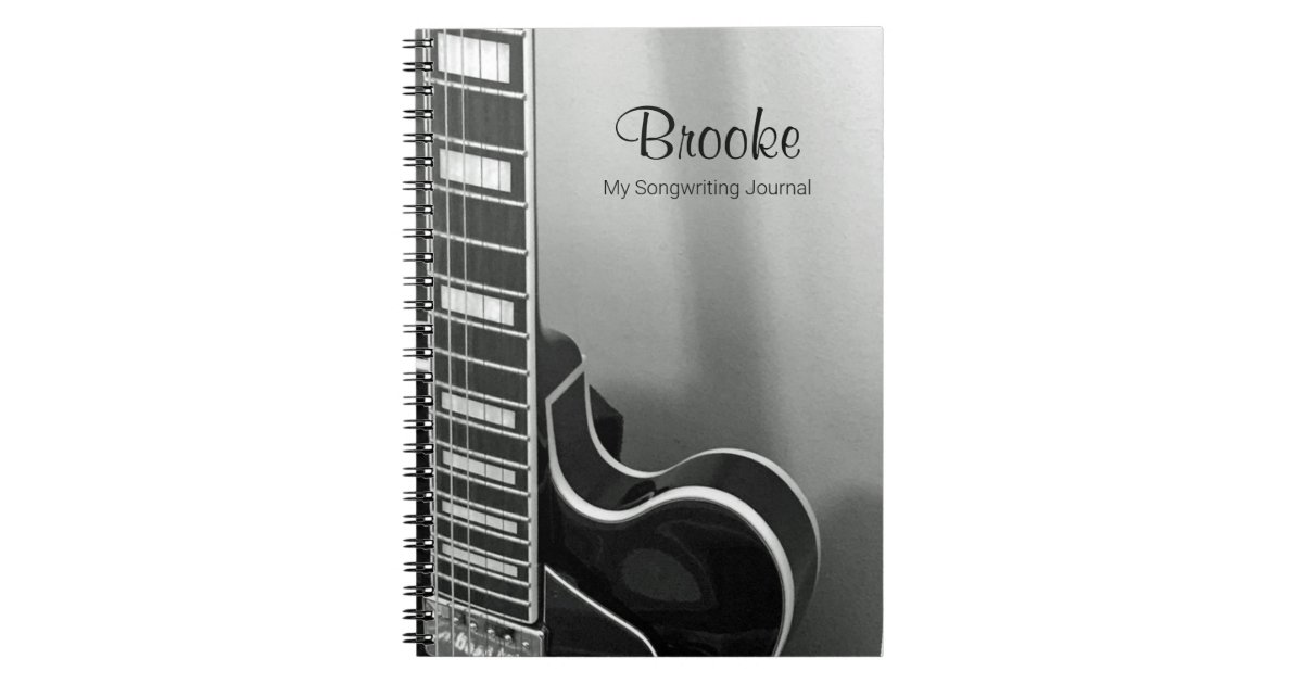 New Customizable My Songwriting Journal | Zazzle