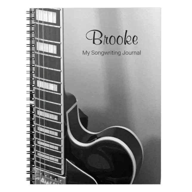 New Customizable My Songwriting Journal | Zazzle