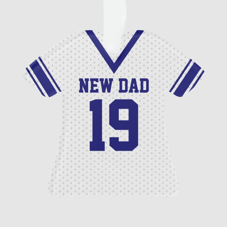 New Daddy Sport Jersey with Photo Ornament | Zazzle