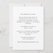 New Date Same Love Smaller Wedding Downsized Photo Announcement | Zazzle