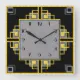 New Deco Square Wall Clock | Zazzle