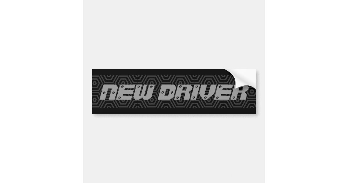 NEW DRIVER bumper sticker | Zazzle