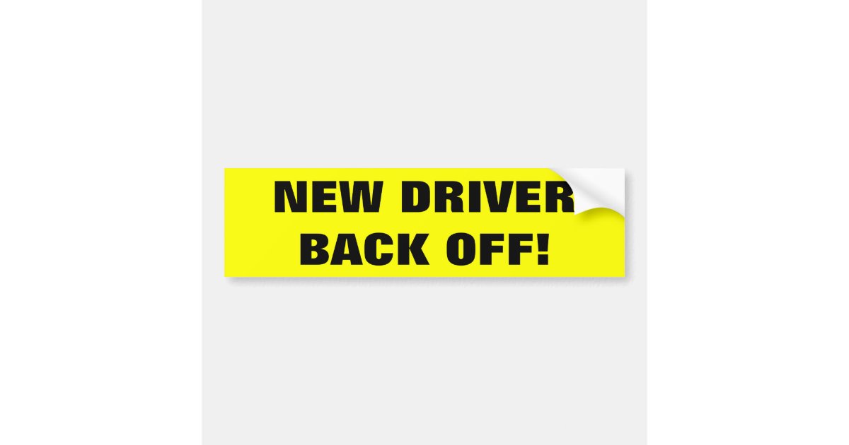 New Driver Bumper Sticker | Zazzle