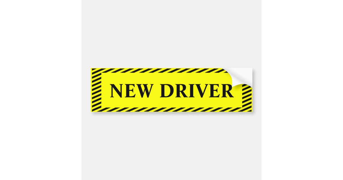 New Driver Bumper Sticker | Zazzle
