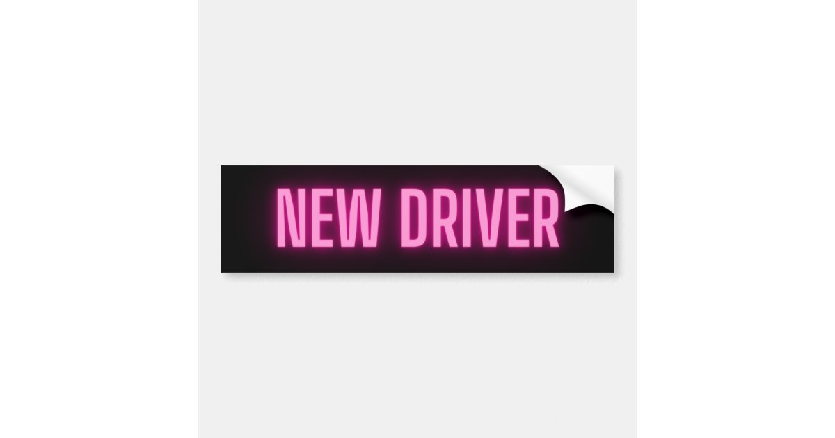 New Driver Bumper Sticker | Zazzle