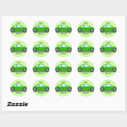 New Driver Green Car Sticker | Zazzle