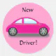 New Driver Pink Car Sticker | Zazzle