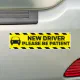 New Driver Please Be Patient Bumper Sticker | Zazzle
