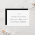 New Elegance Calligraphy Monogram Names Wedding Invitation | Zazzle