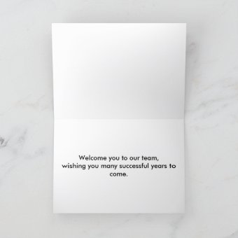 New Employee Welcome Card | Zazzle