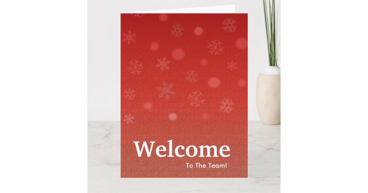 New Employee Welcome Card | Zazzle