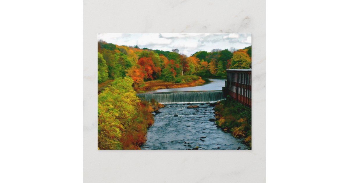 New England Fall Day Photo taken in Massachusetts Postcard | Zazzle
