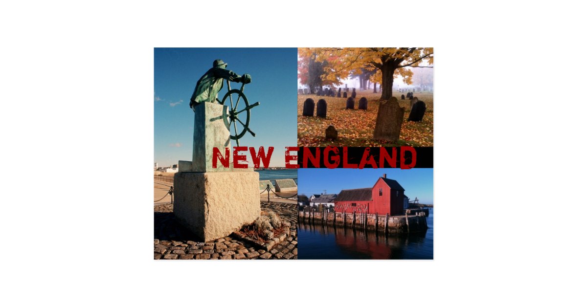 New England Postcard | Zazzle.com