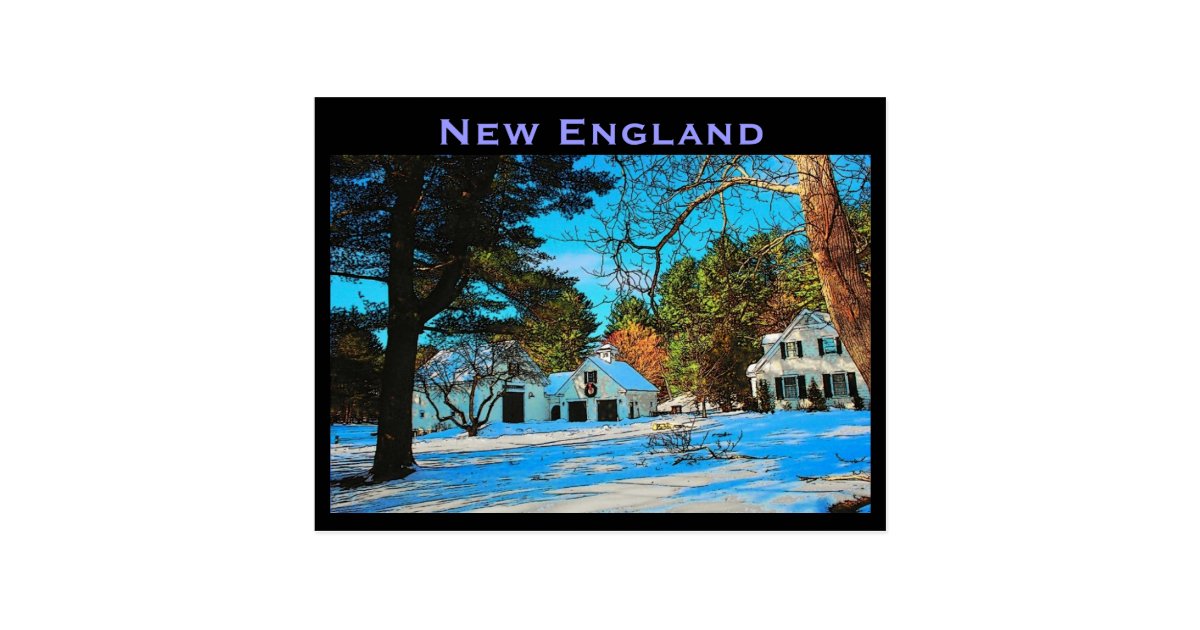 New England Postcard | Zazzle.com