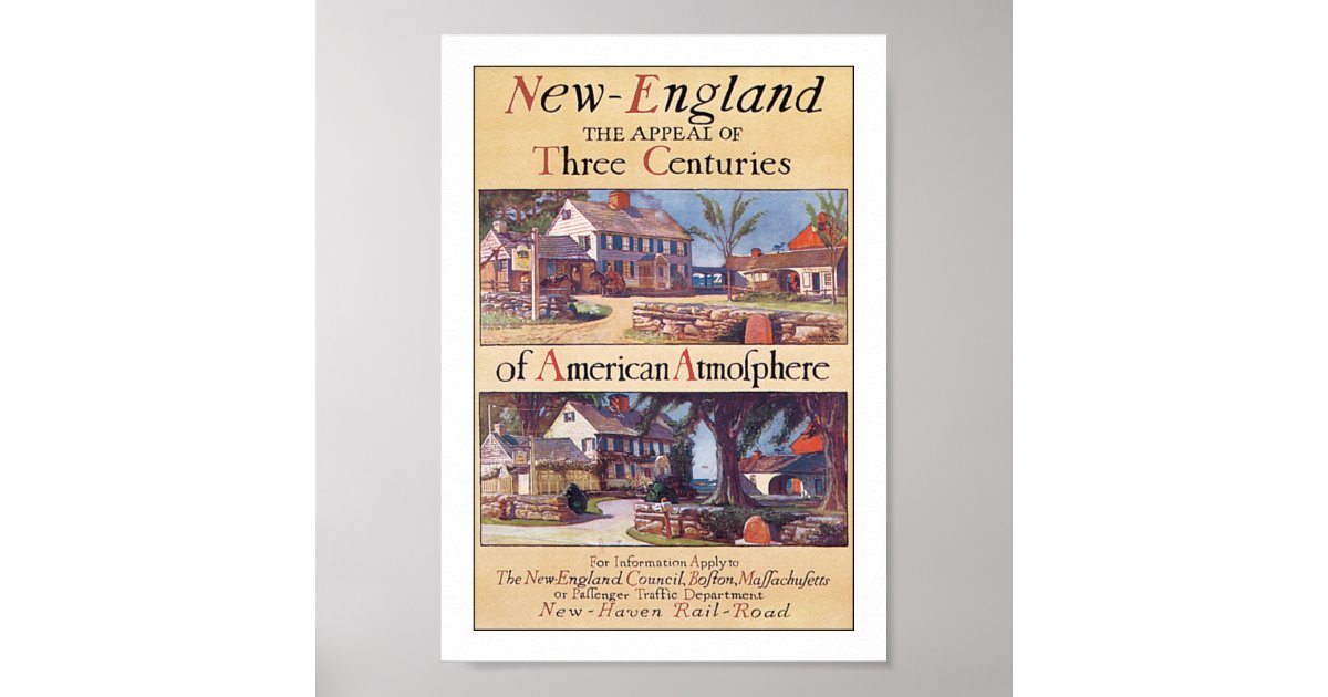 New England Poster | Zazzle