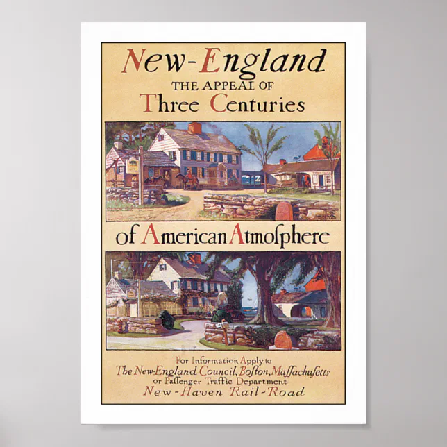 New England Poster | Zazzle