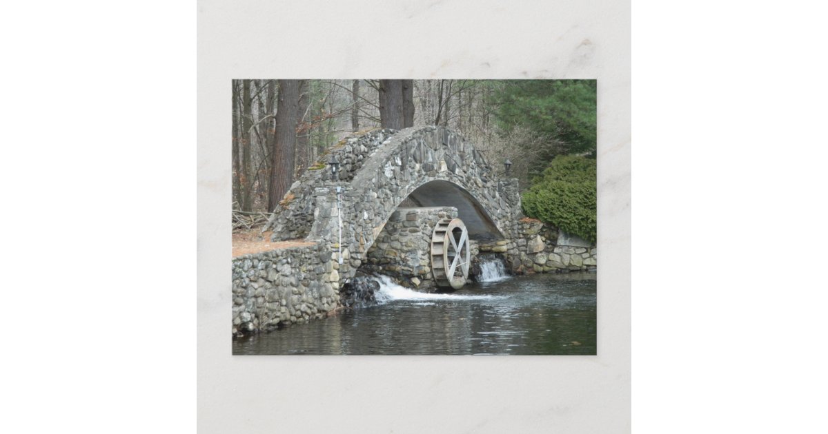 New England Stone Bridge Postcard | Zazzle