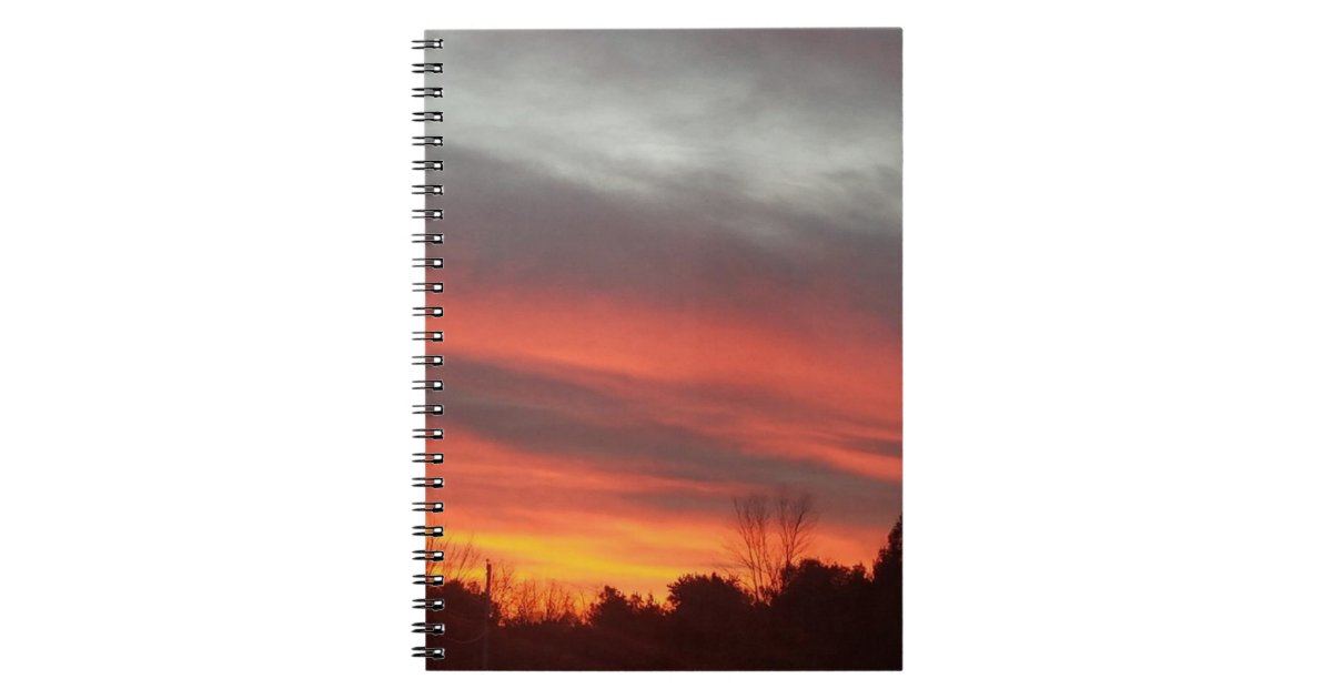 New England Sunset Notebook | Zazzle
