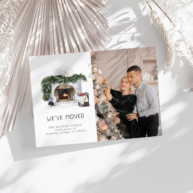 New Family Home Rustic Moving Announcement | Zazzle